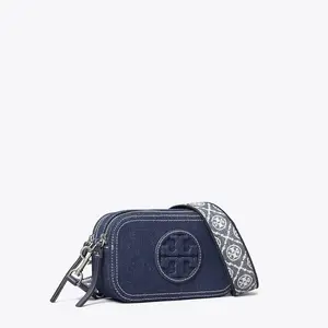 Tory Burch Mini Miller Leather Crossbody Bag - Royal Navy